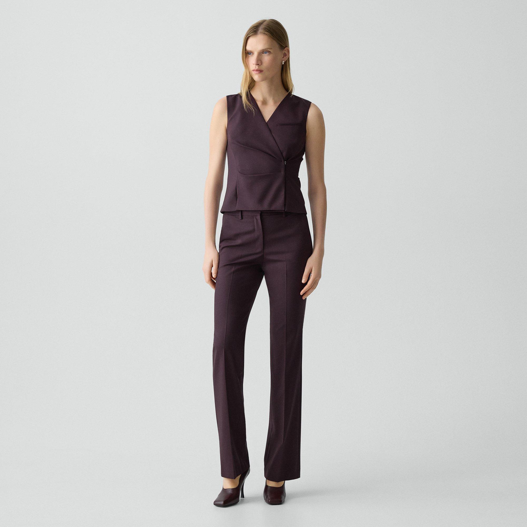 THEORY Flared Good Wool Pant